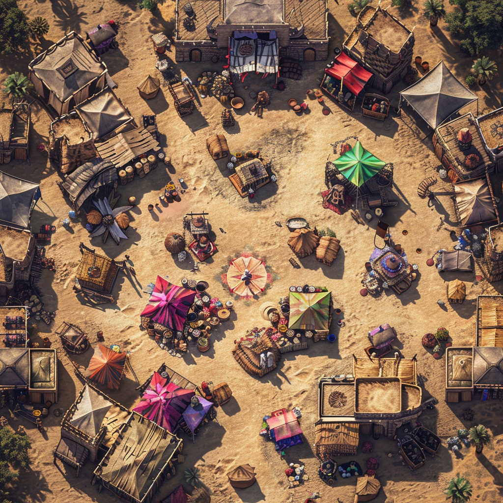 150 Desert Themed RPG Maps Bundle, Dungeons and Dragons, RPG, Iso, High ...