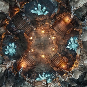 140+ Underground Dungeons RPG Battle Maps Bundle, Dungeons and Dragons ...