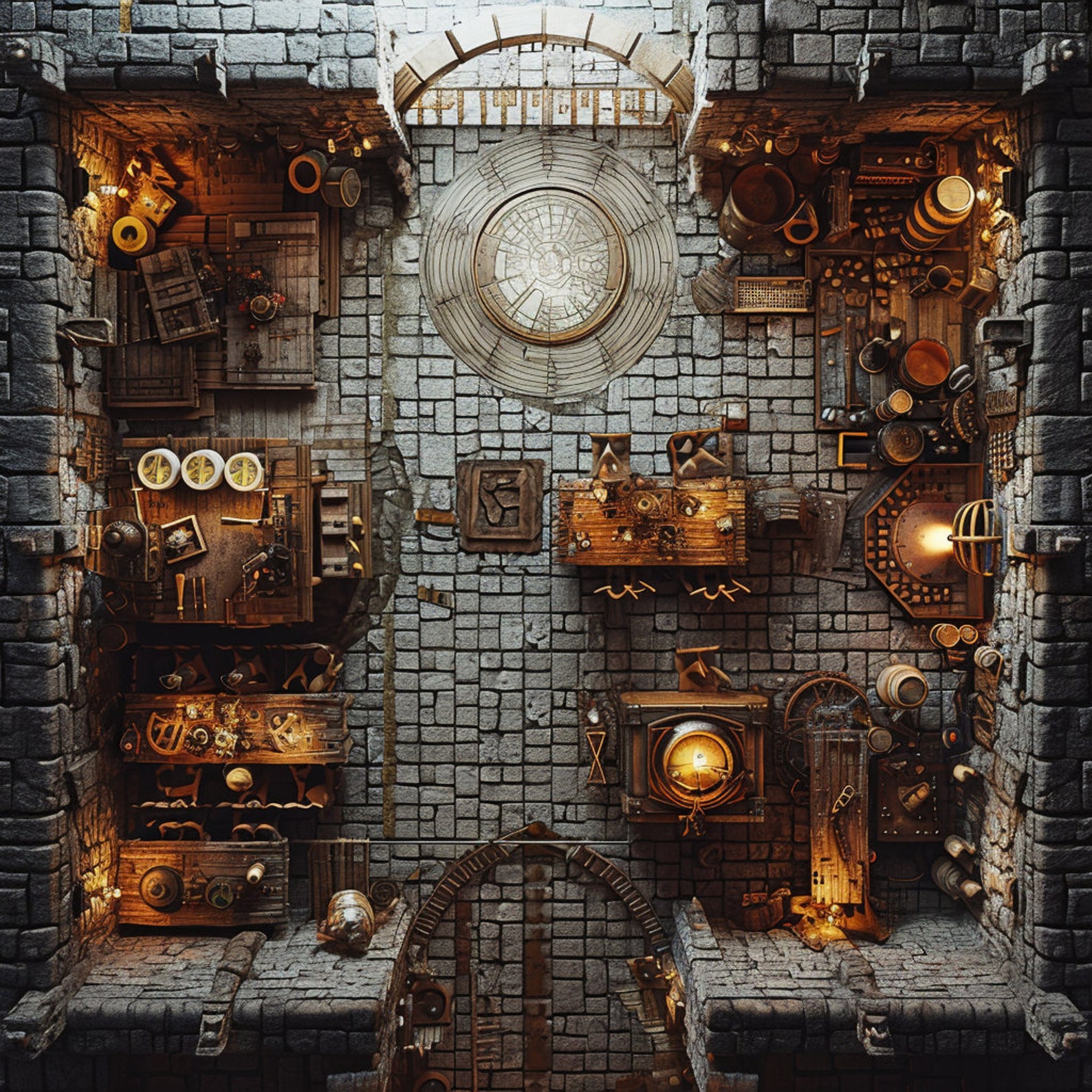 230+ Steampunk RPG Maps Bundle, Dungeons and Dragons, RPG, Iso, High ...