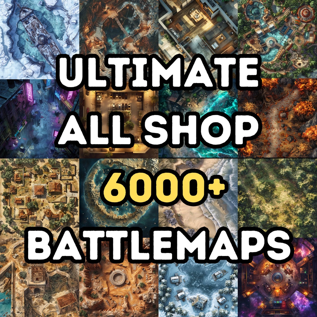 The Ultimate All Shop Battlemap Collection: 6000 Battlemaps, Dungeons ...