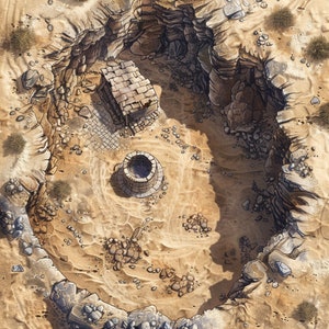 150+ Desert Themed RPG Maps Bundle, Dungeons and Dragons, RPG, Iso ...