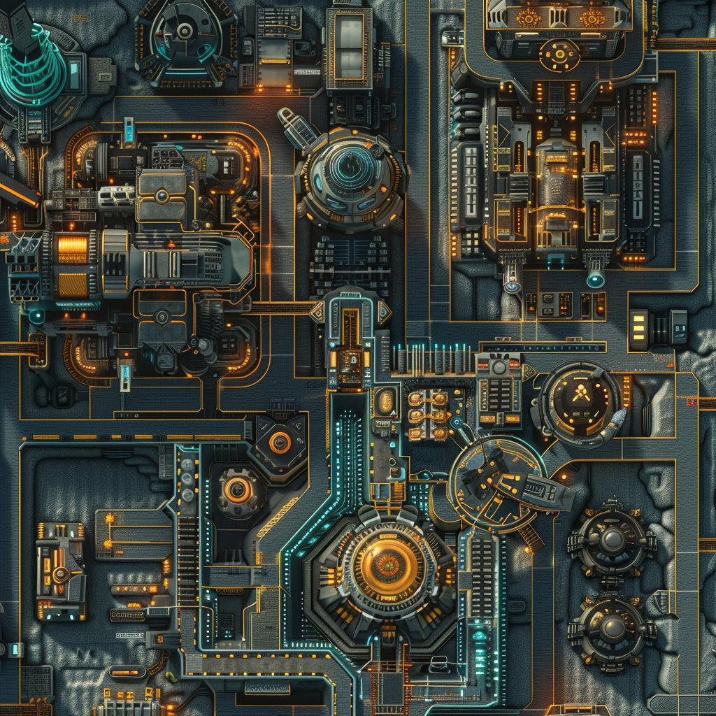 100 Future RPG Maps Bundle, Dungeons and Dragons, Cyberpunk, Iso, High ...