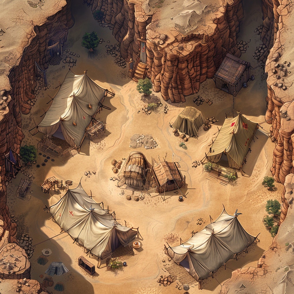 150 Desert Themed RPG Maps Bundle, Dungeons and Dragons, RPG, Iso, High ...