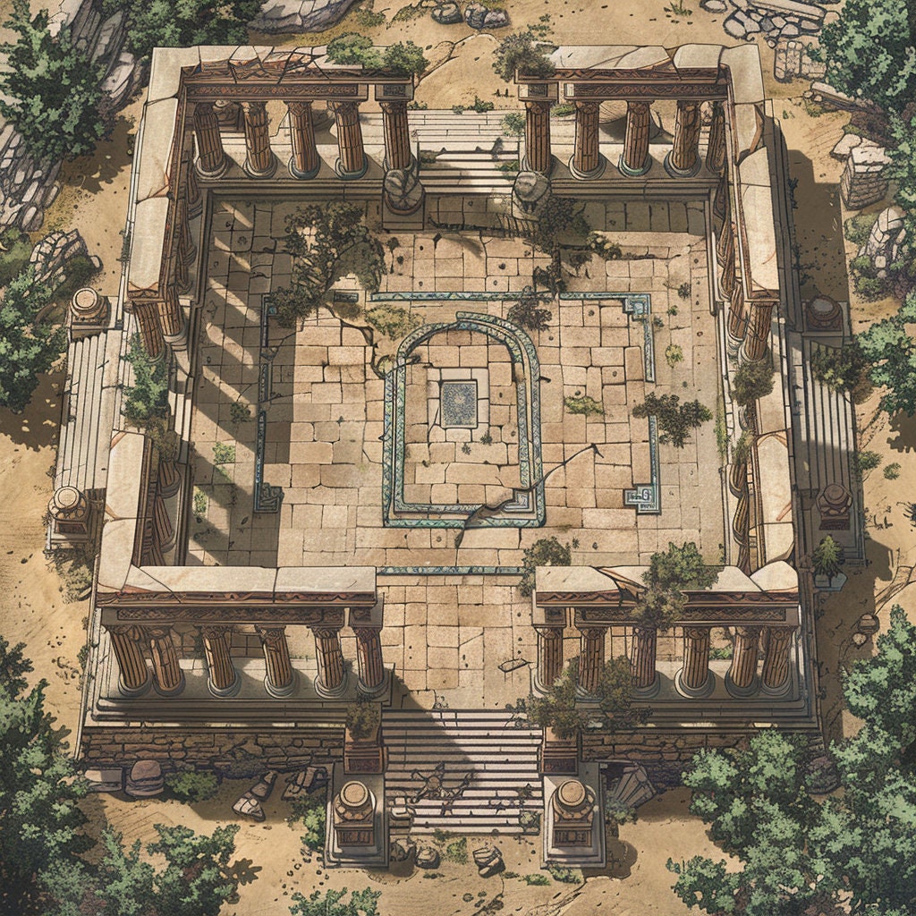 160+ Ancient Greece Themed RPG Maps Bundle, Dungeons and Dragons, RPG ...