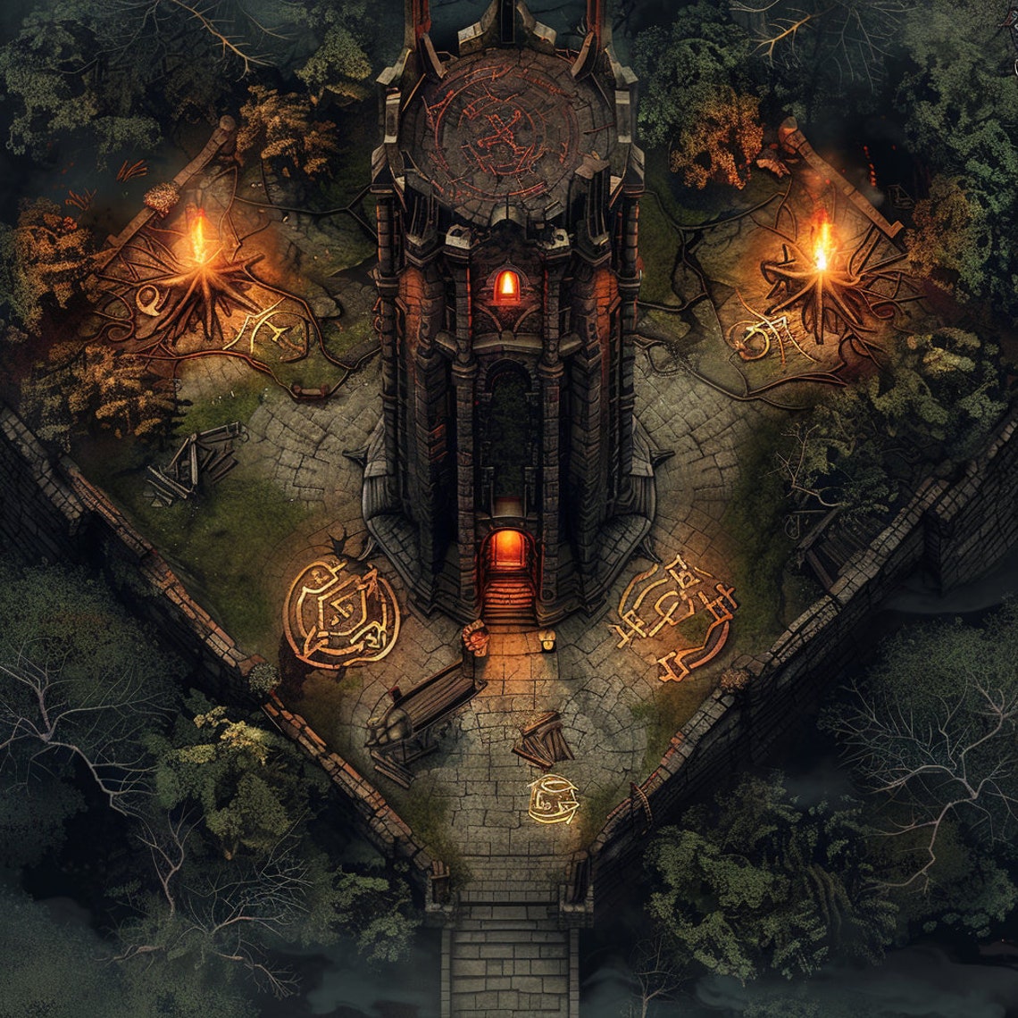 260+ Creepy and Spooky RPG Maps Bundle, Dungeons and Dragons ...