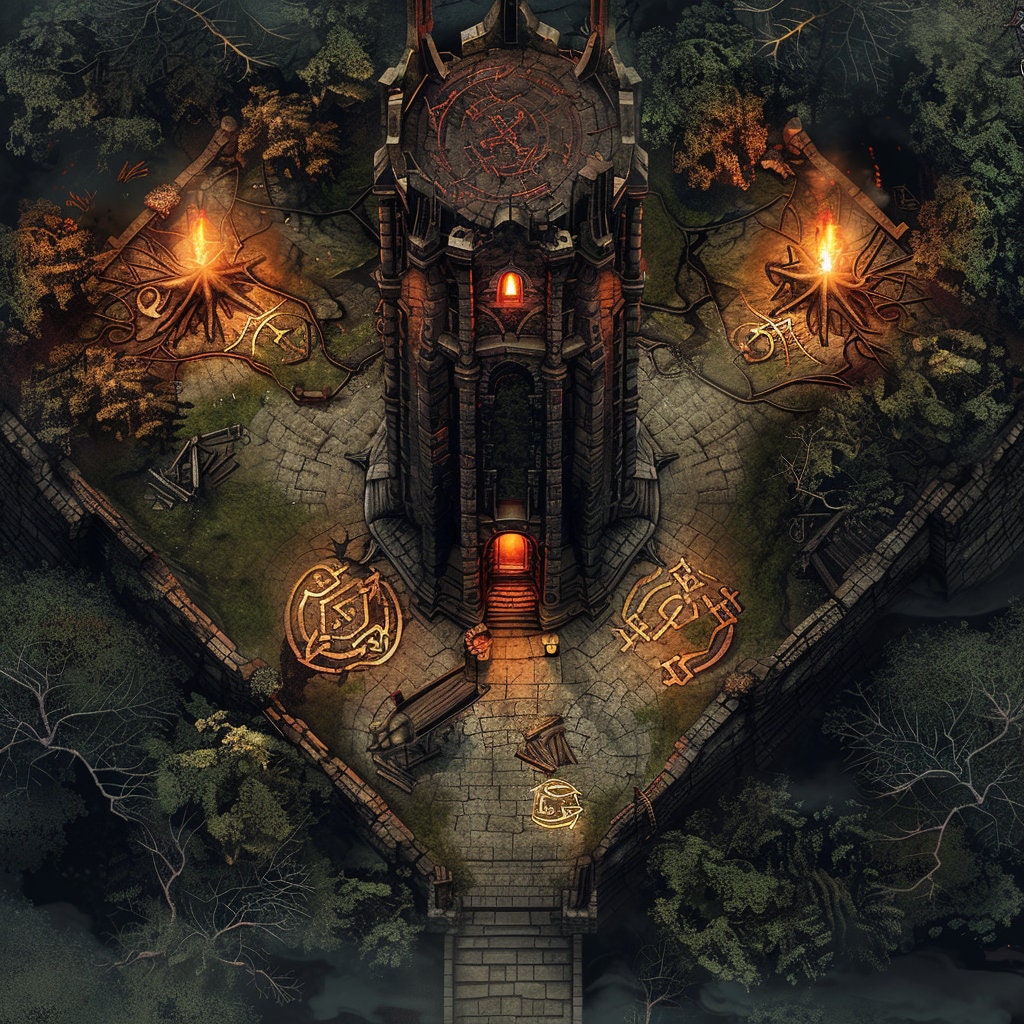 260+ Creepy and Spooky RPG Maps Bundle, Dungeons and Dragons ...