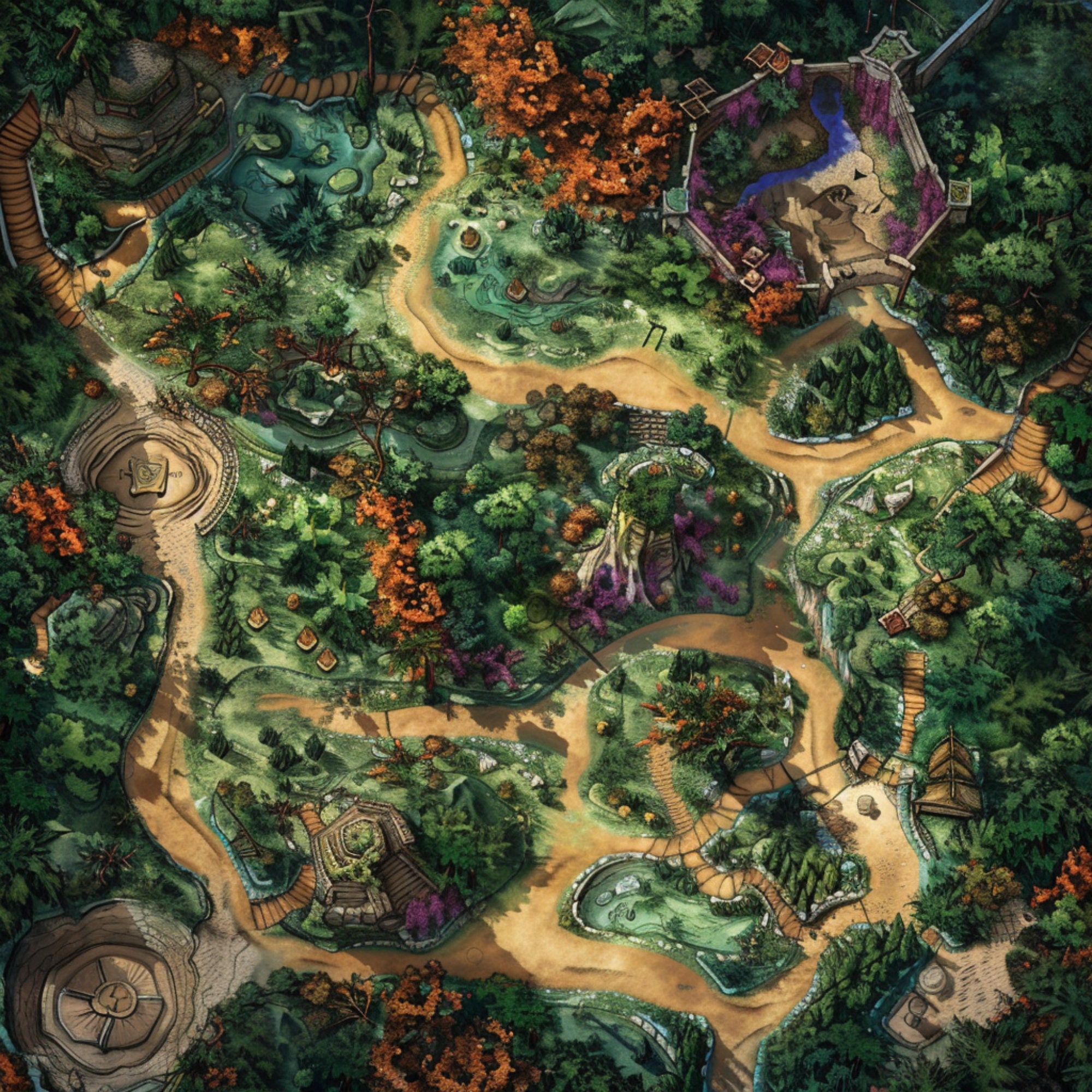 210+ Varied Mixed Settings RPG Maps Bundle, Dungeons and Dragons ...