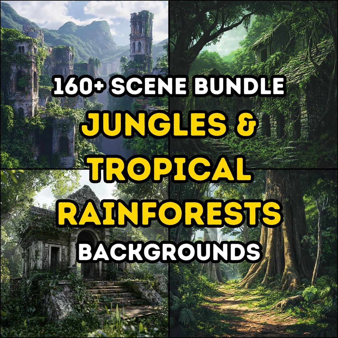 160+ Jungles & Tropical Rainforests RPG Scene Bundle, Dungeons and ...