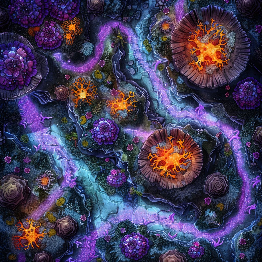 110 Alien Planets Battle Maps Bundle, Dungeons and Dragons, RPG, Iso ...