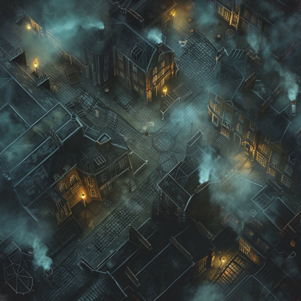 120+ Dark Victorian Battle Maps Bundle, Dungeons and Dragons, RPG, Iso ...