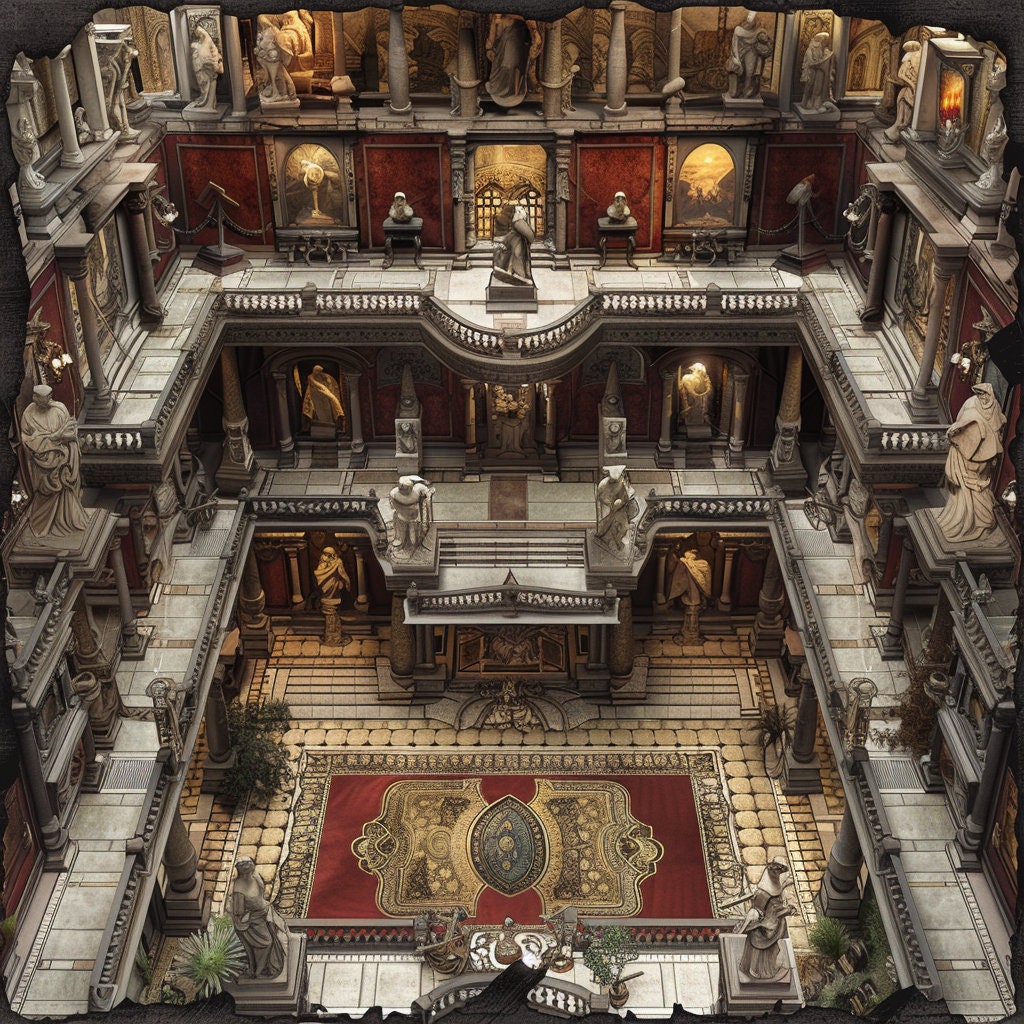 120+ Dark Victorian Battle Maps Bundle, Dungeons and Dragons, RPG, Iso ...