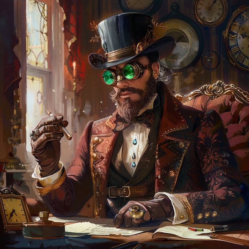 100+ Steampunk Character and Villain Collection Design Bundle Pack ...