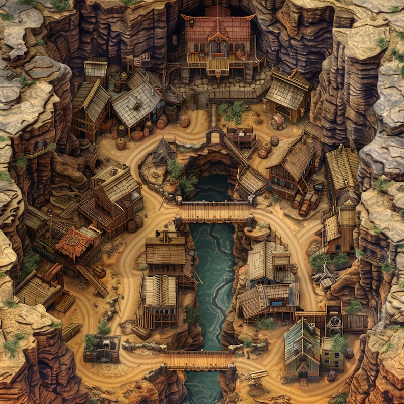 140+ Western RPG Maps Bundle, Dungeons and Dragons, Role Playing, High ...