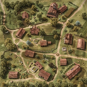 120 Farms and Villages RPG Maps Bundle, Dungeons and Dragons, RPG, Iso ...