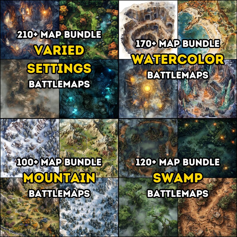The Ultimate All Shop Battlemap Collection: 6000 Battlemaps, Dungeons ...