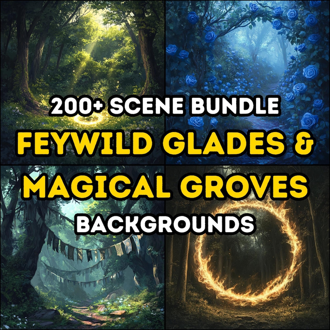 200+ Feywild Glades & Magical Groves RPG Scene Bundle, Dungeons and ...