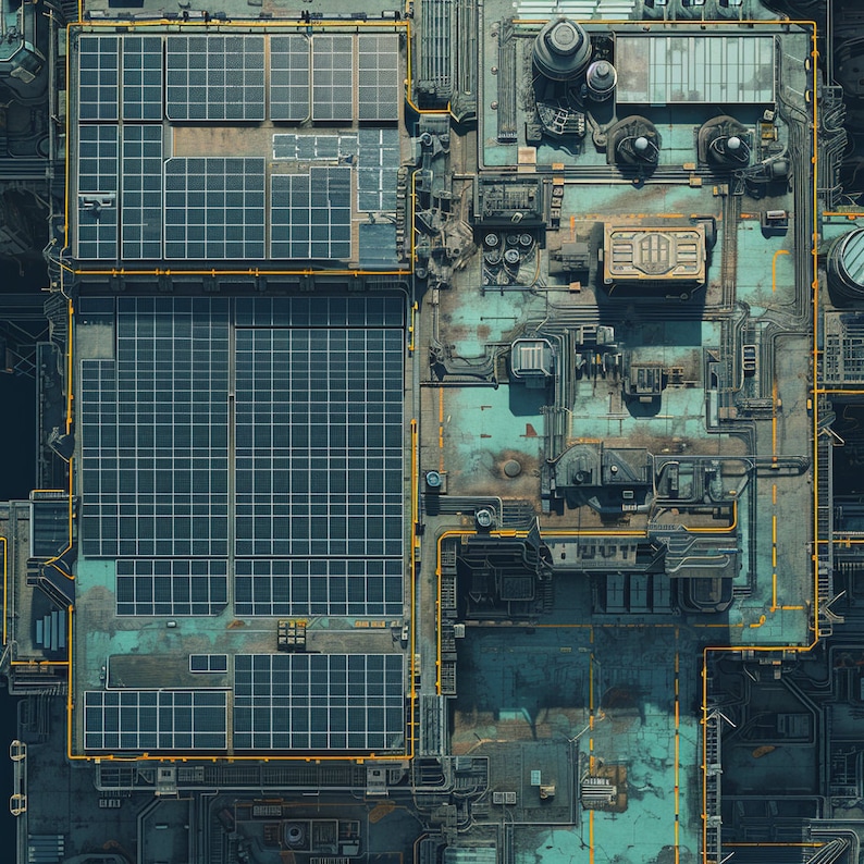 140 Cyberpunk City RPG Maps Bundle, Dungeons and Dragons, RPG, Iso ...