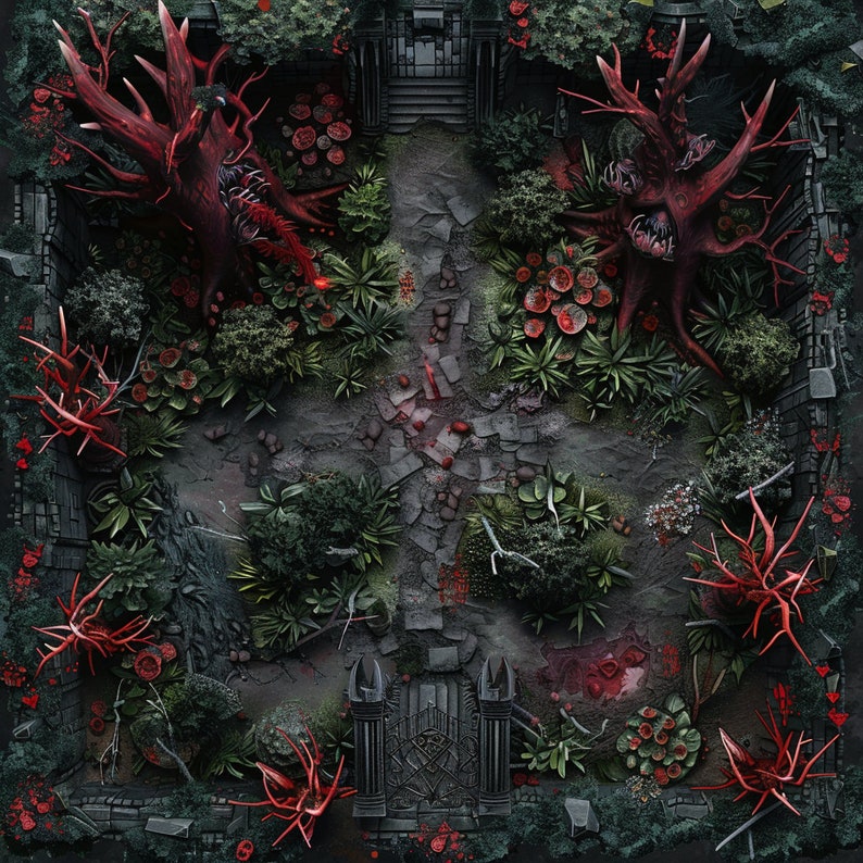 260 Creepy and Spooky RPG Maps Bundle, Dungeons and Dragons, Battlemaps ...