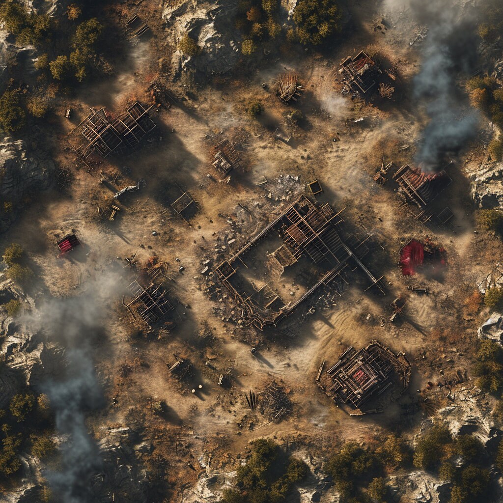 200 Apocalyptic RPG Maps Bundle, Dungeons and Dragons, Role Playing, High Detail, Varied ...