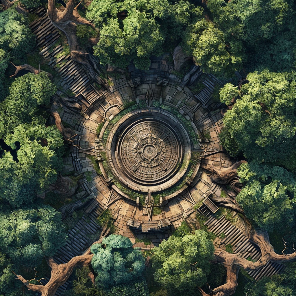 240+ Enchanted Forest RPG Battle Maps Bundle, Dungeons and Dragons, Iso ...