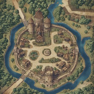 100 Medieval RPG Maps Bundle, Dungeons and Dragons, RPG, Iso, High ...