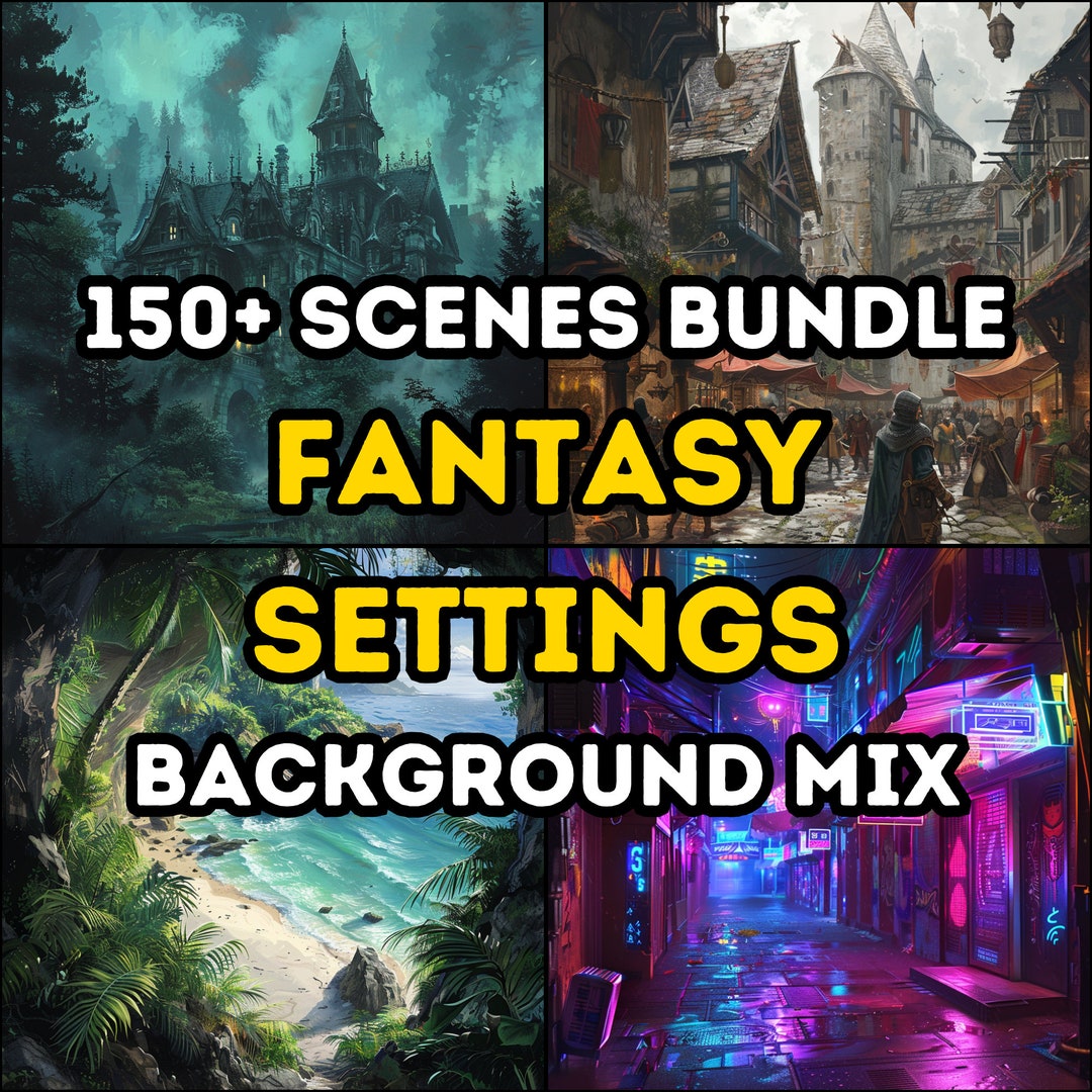 150+ Various Fantasy RPG Scenes Bundle, Dungeons and Dragons, RPG, DM ...