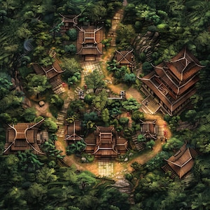 130+ Asia Themed RPG Maps Bundle, Dungeons and Dragons, RPG, Iso, High ...