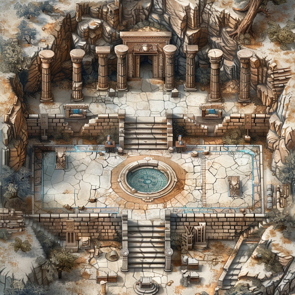 160+ Ancient Greece Themed RPG Maps Bundle, Dungeons and Dragons, RPG ...