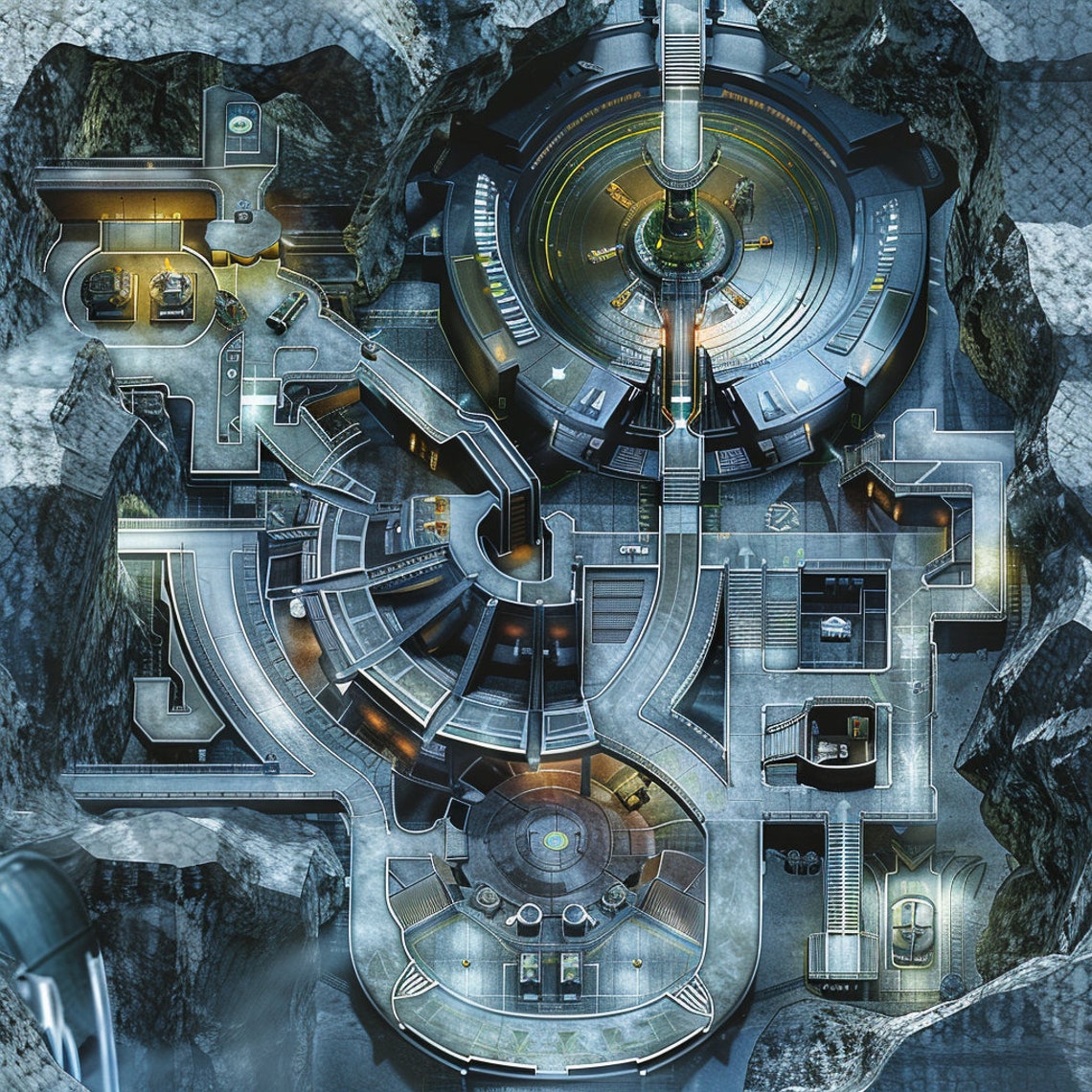 100 Future RPG Maps Bundle, Dungeons and Dragons, Cyberpunk, Iso, High ...