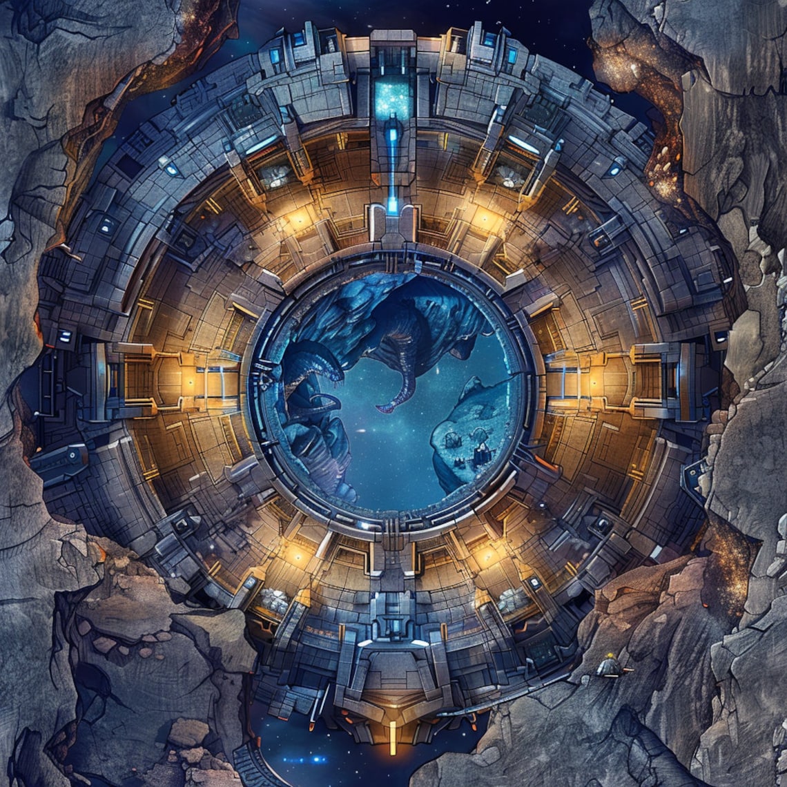 100 Future RPG Maps Bundle, Dungeons and Dragons, Cyberpunk, Iso, High ...