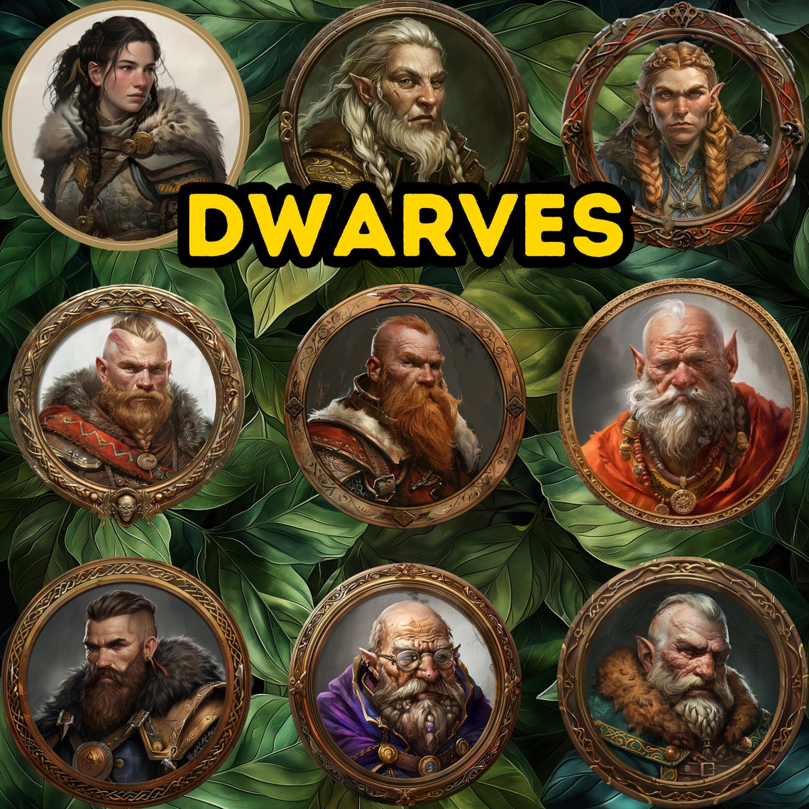 1000 Character Dnd Token Bundle Pack, All Race Class and Gender, DND ...