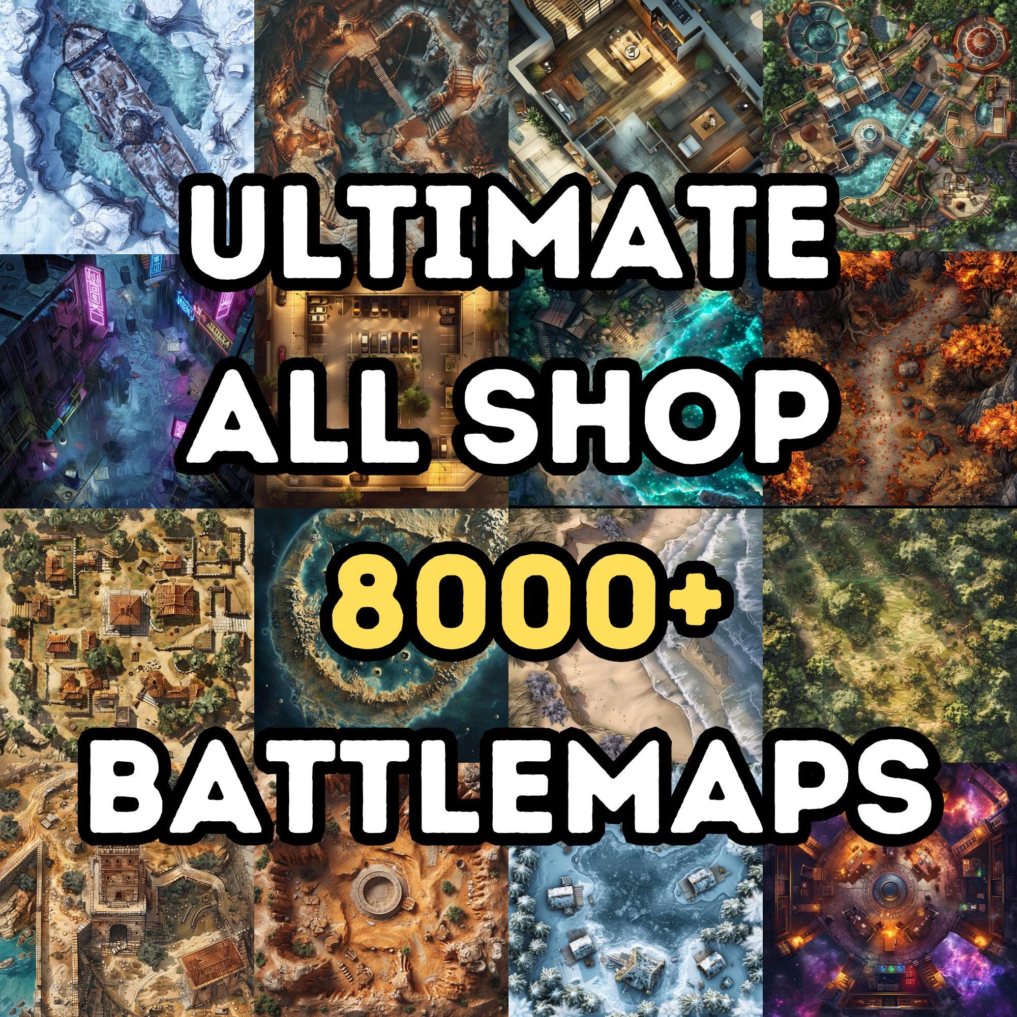 The Ultimate All Shop Battlemap Collection: 8000+ Battlemaps, Dungeons ...