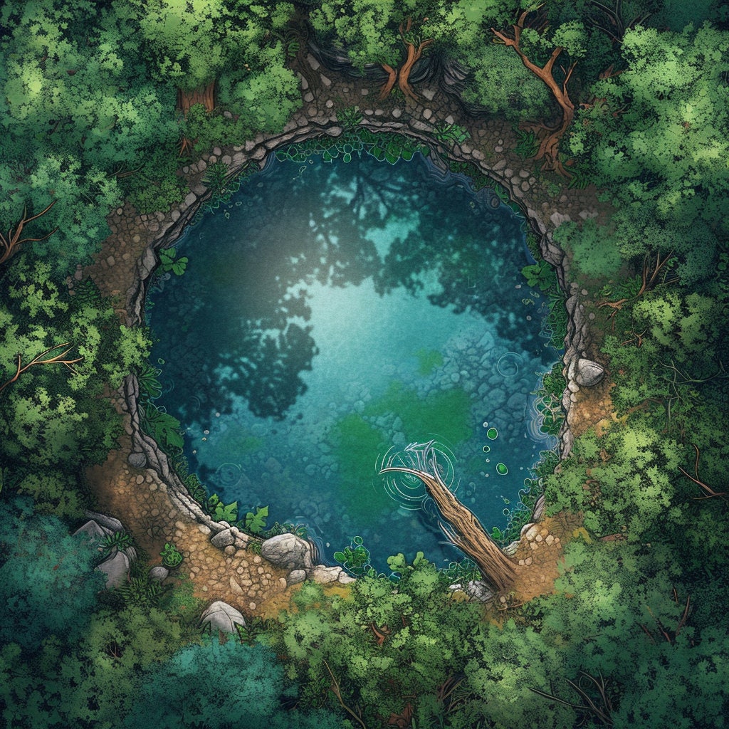 240+ Enchanted Forest RPG Battle Maps Bundle, Dungeons and Dragons, Iso ...