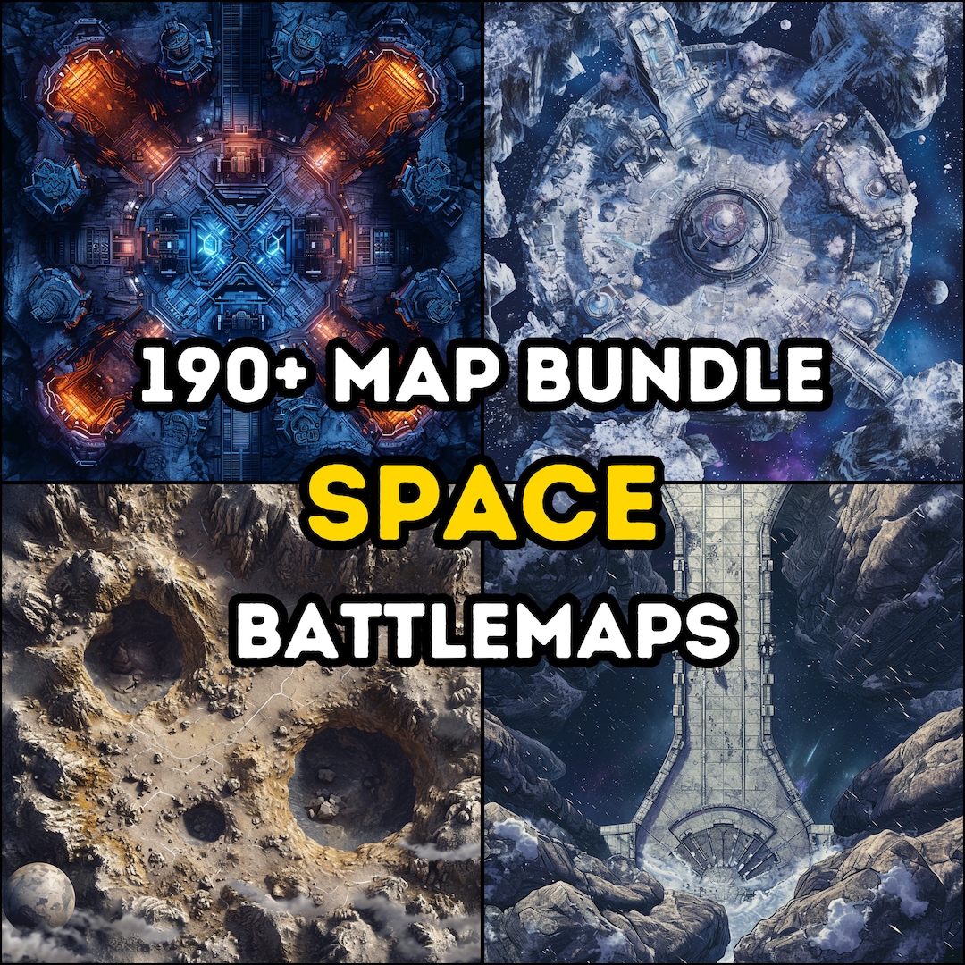 190+ Space RPG Maps Bundle, Dungeons and Dragons, RPG, Iso, High Detail ...