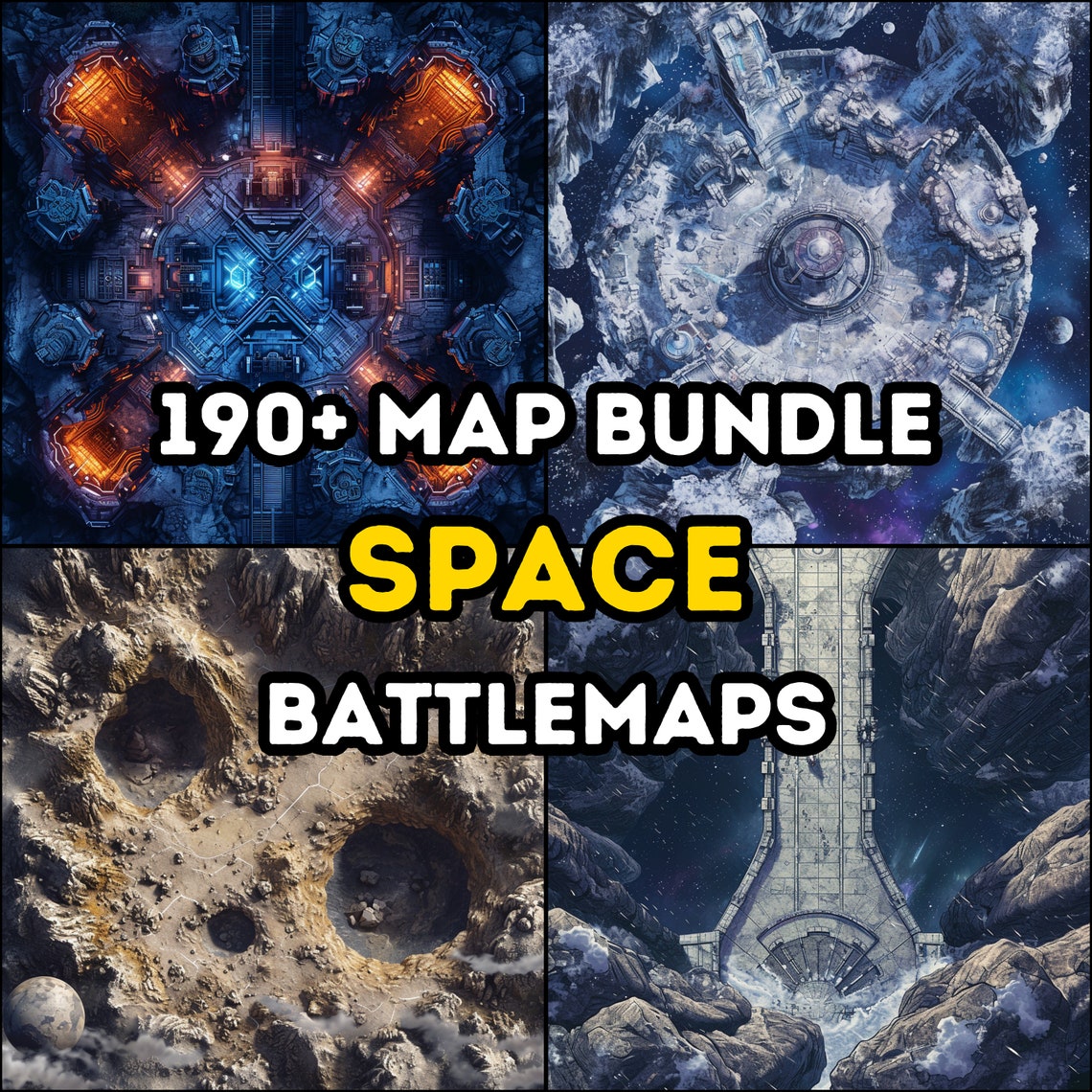 190+ Space RPG Maps Bundle, Dungeons and Dragons, RPG, Iso, High Detail ...