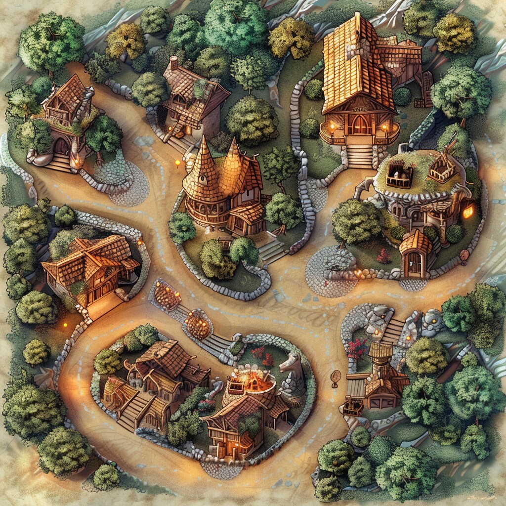 170 Fantasy Themed RPG Maps Bundle, Dungeons and Dragons, RPG ...