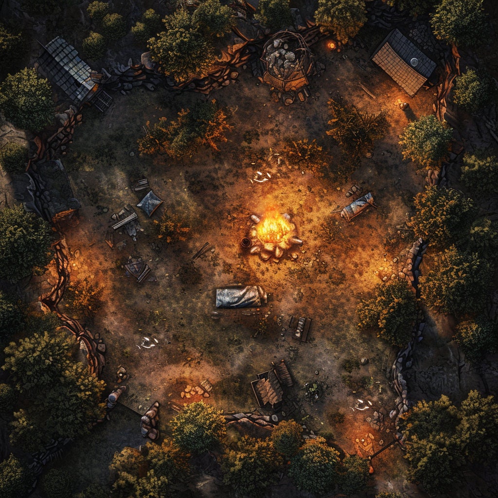 150 Campsites and Battleground Battle Maps: Dungeons and Dragons, RPG ...