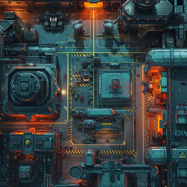 140 Cyberpunk City RPG Maps Bundle, Dungeons and Dragons, RPG, Iso ...