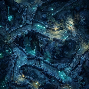 140+ Underground Dungeons RPG Battle Maps Bundle, Dungeons and Dragons ...