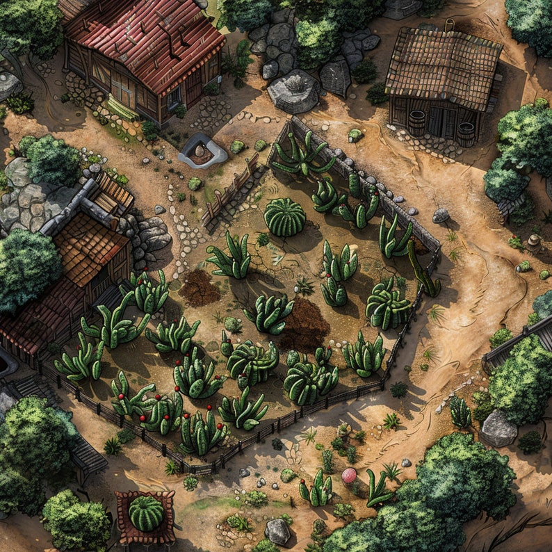 120 Farms and Villages RPG Maps Bundle, Dungeons and Dragons, RPG, Iso ...