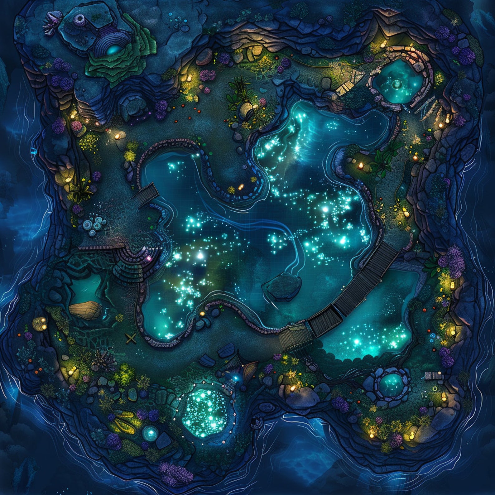 140+ Underwater and Water Themed RPG Maps Bundle, Dungeons and Dragons ...