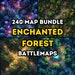 240+ Enchanted Forest RPG Battle Maps Bundle, Dungeons and Dragons, Iso ...