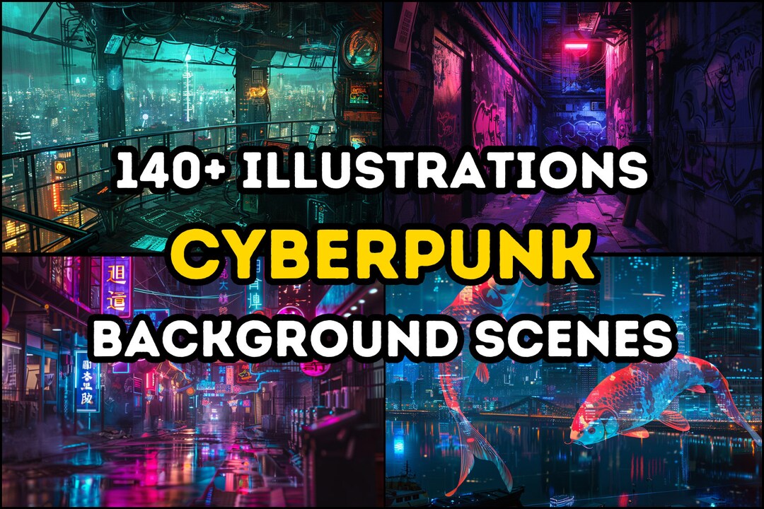140+ Cyberpunk RPG Scenes Bundle, Dungeons and Dragons, RPG, DM ...