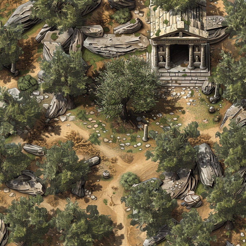 160+ Ancient Greece Themed RPG Maps Bundle, Dungeons and Dragons, RPG ...