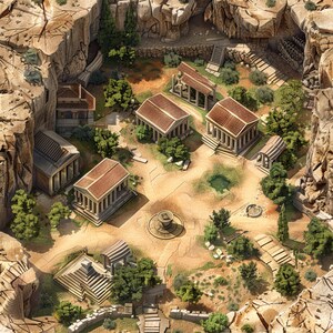 160+ Ancient Greece Themed RPG Maps Bundle, Dungeons and Dragons, RPG ...