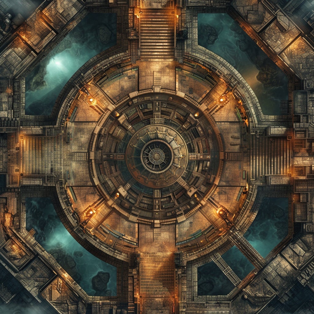 230+ Steampunk RPG Maps Bundle, Dungeons and Dragons, RPG, Iso, High ...