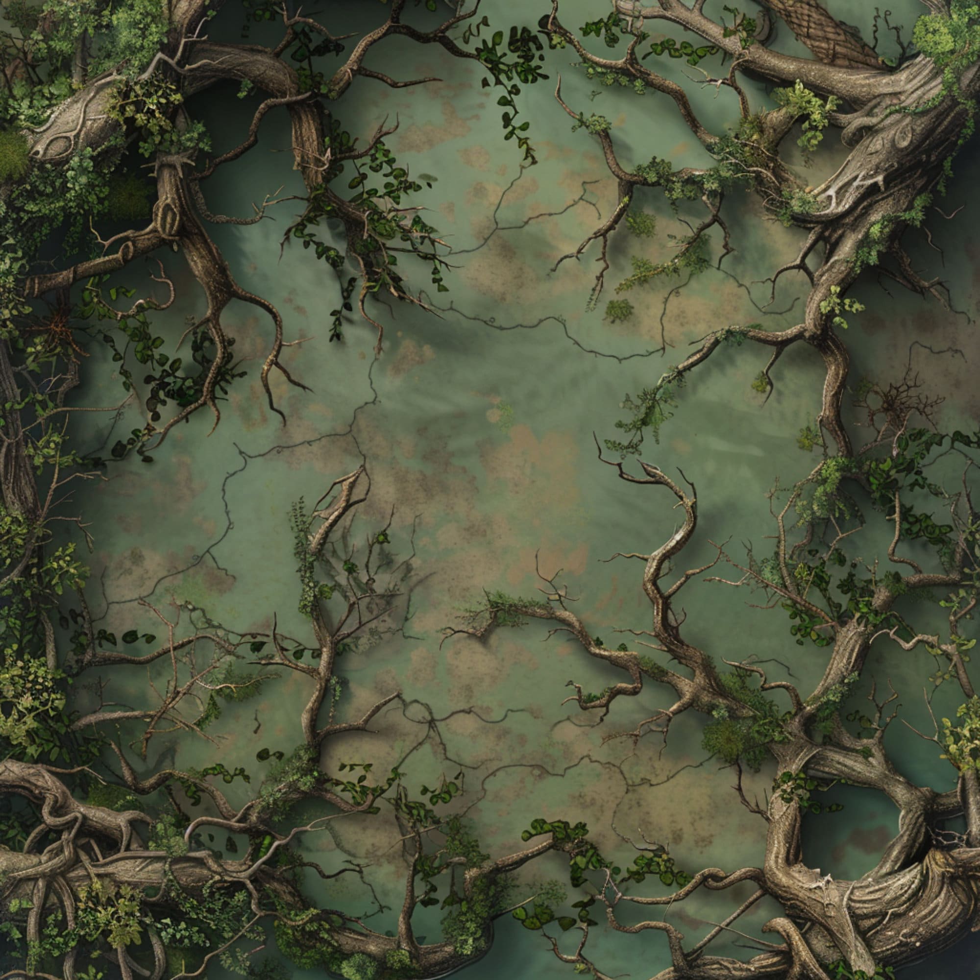 120+ Swamp Themed Battle Maps Bundle, Dungeons and Dragons, Iso, High ...