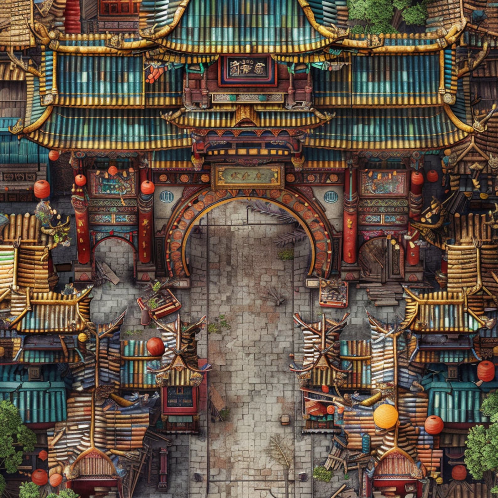 130+ Asia Themed RPG Maps Bundle, Dungeons and Dragons, RPG, Iso, High ...