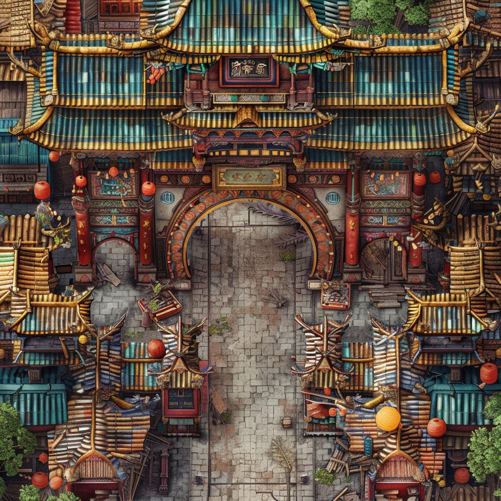 130+ Asia Themed RPG Maps Bundle, Dungeons and Dragons, RPG, Iso, High ...
