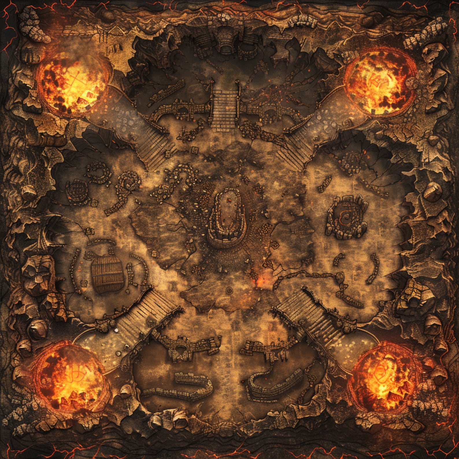 110+ Demonic Hell Maps Bundle, Dungeons and Dragons, Dnd Battlemaps ...